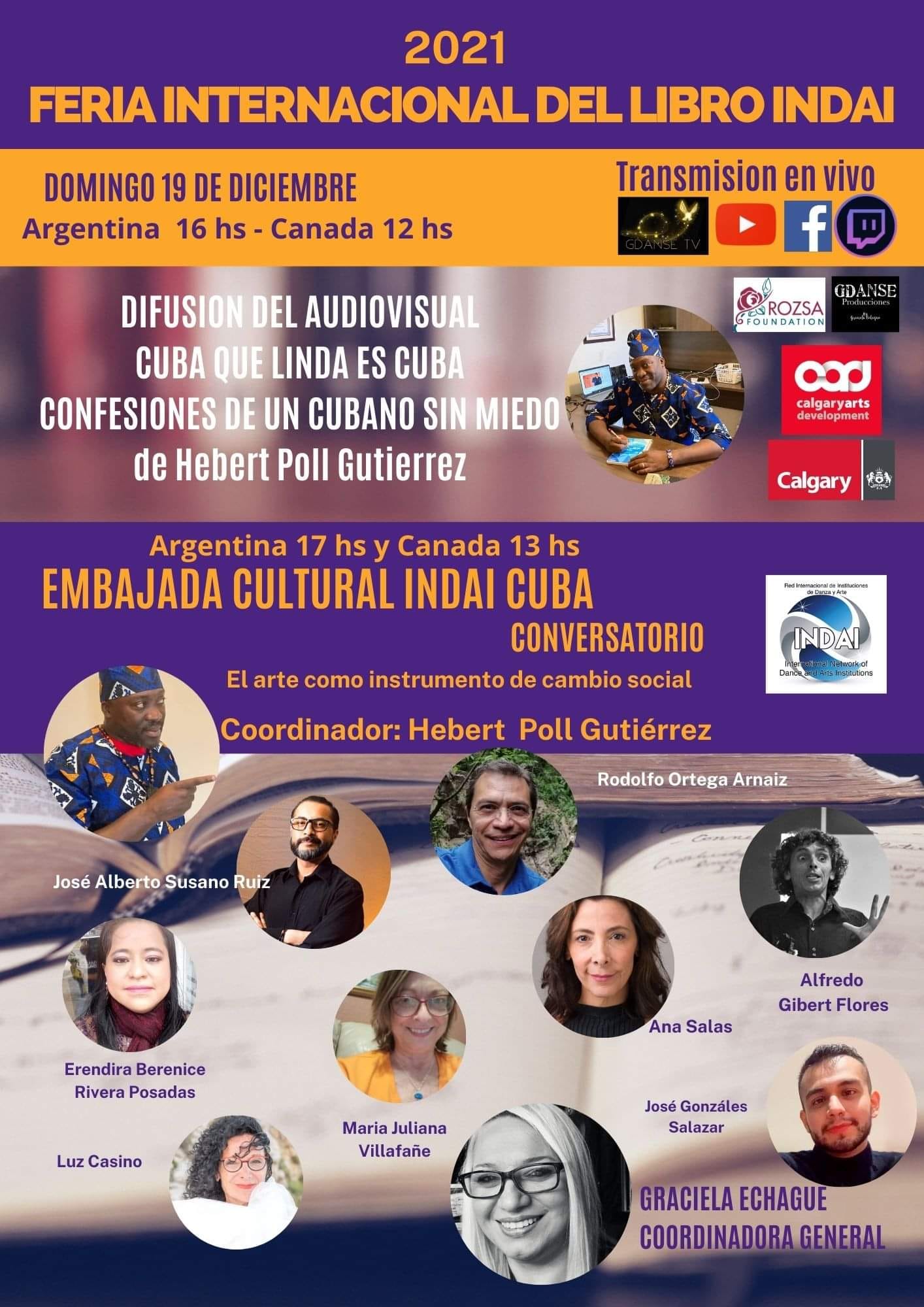 FERIA INTERNACIONAL DEL LIBRO INDAI CANADA 2021 – María Juliana Villafañe